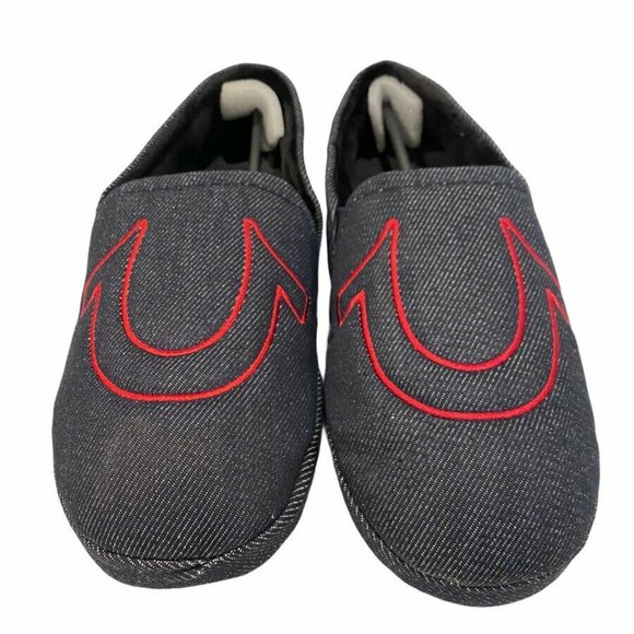 True Religion | Shoes | New True Religion Soft House Slippers Blue ...